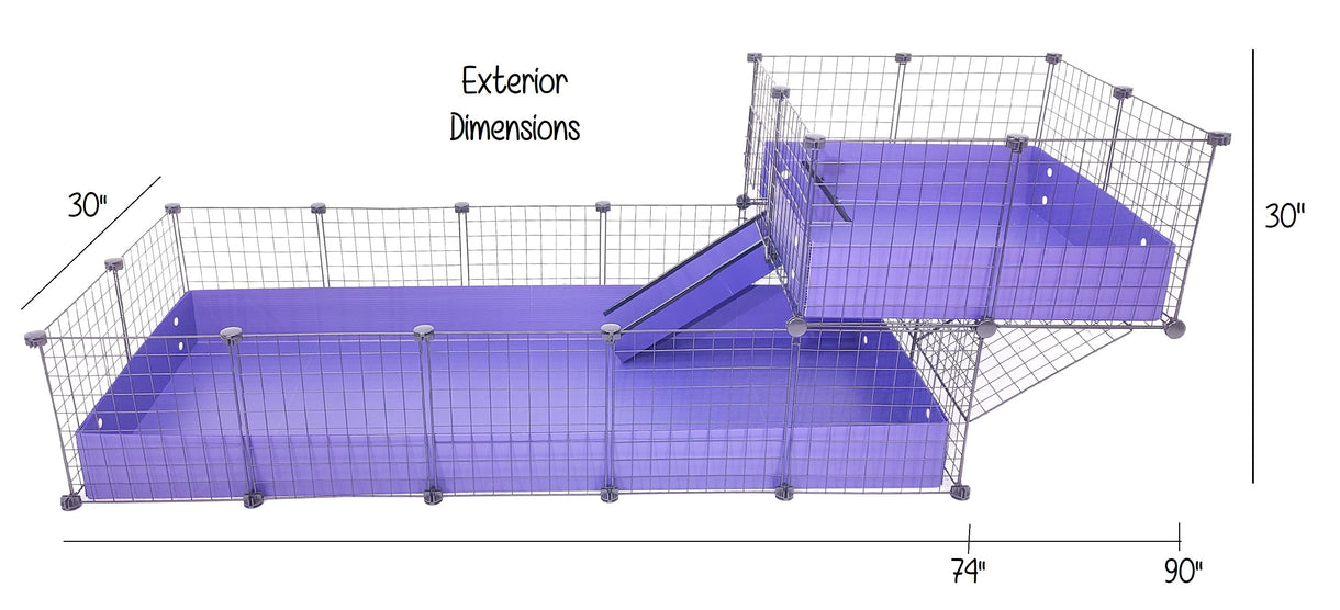 XL Cage with Offset Wide Loft | C&C Guinea Pig Cage | C&C Cages ...